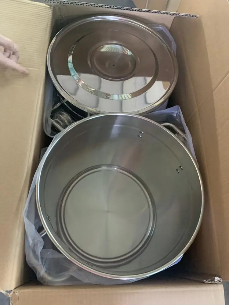 2020 High Quality Commercial Cooking Pot Stainless Steel Stock Pot 30cm ...