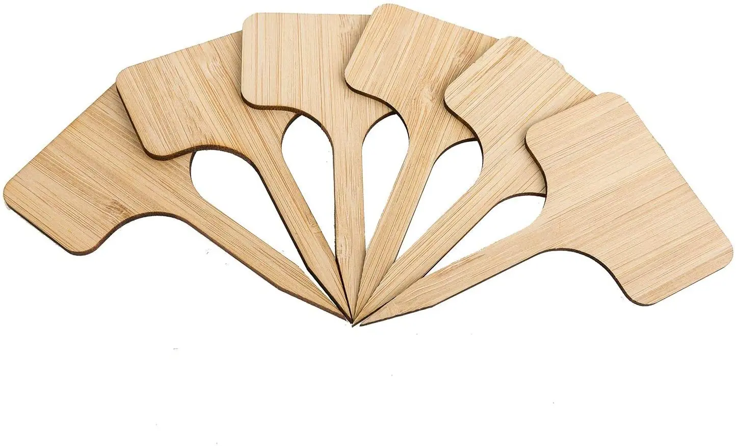 Bamboo T Shape Vegetables Plant Labels Tags Garden Markers Decor Tool ...