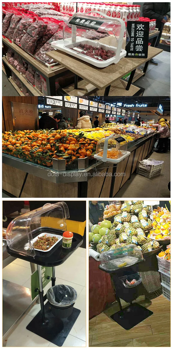 Food Grade Plastic Fruit Promotion Rack Food Sampling Stands - Buy ...