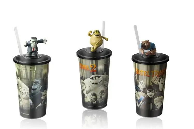 Custom Plastic 16oz Cup Topper Theater Collectible Movie Cups - Buy ...