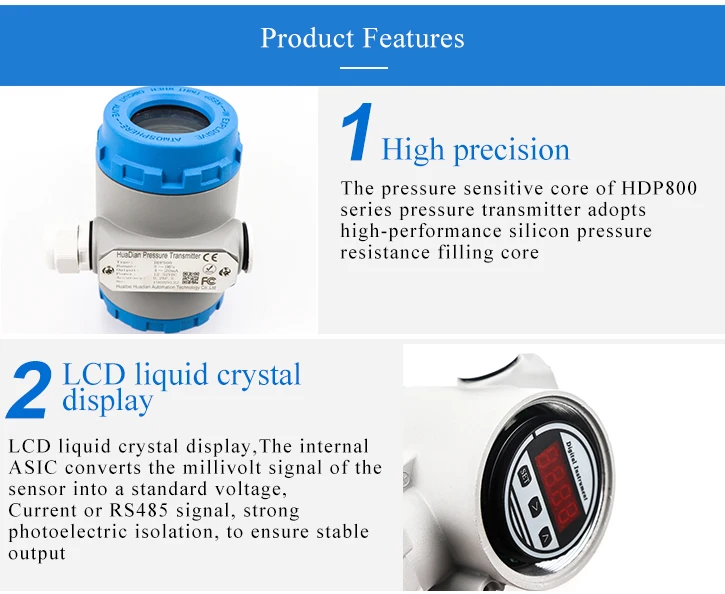 Explosion Proof LED Display Modbus Pressure Sensor for LPG