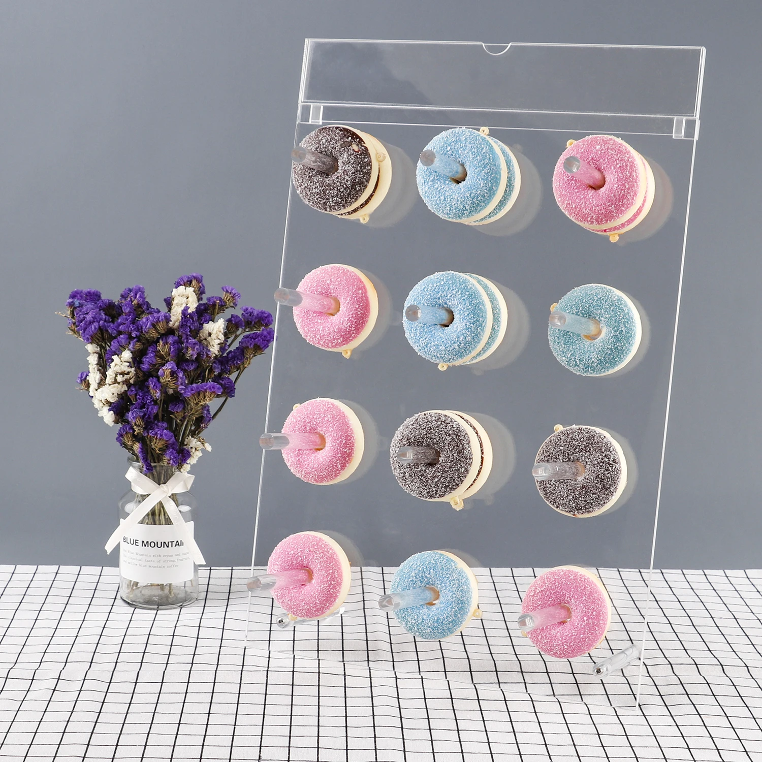 VONVIK Custom Clear Acrylic Donut Wall Display,Wedding Perspex Donut ...