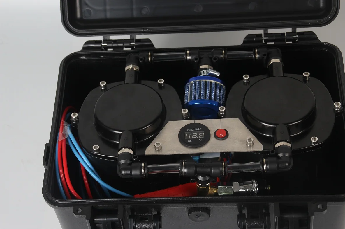 Small Electric Vacuum Pump Portable Scuba Dive Pump Oil-free Silent 12v ...