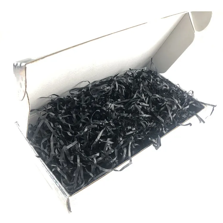 Wholesale Black Shredded Paper for Gift & Craft Uses