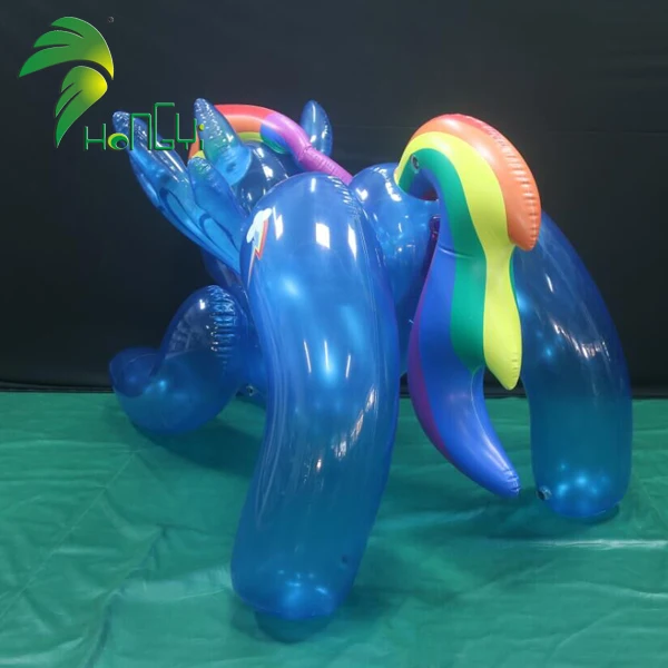 SPH Funny Customized Cheap Hongyi Clear PVC Inflatable Horse Cartoon Toys