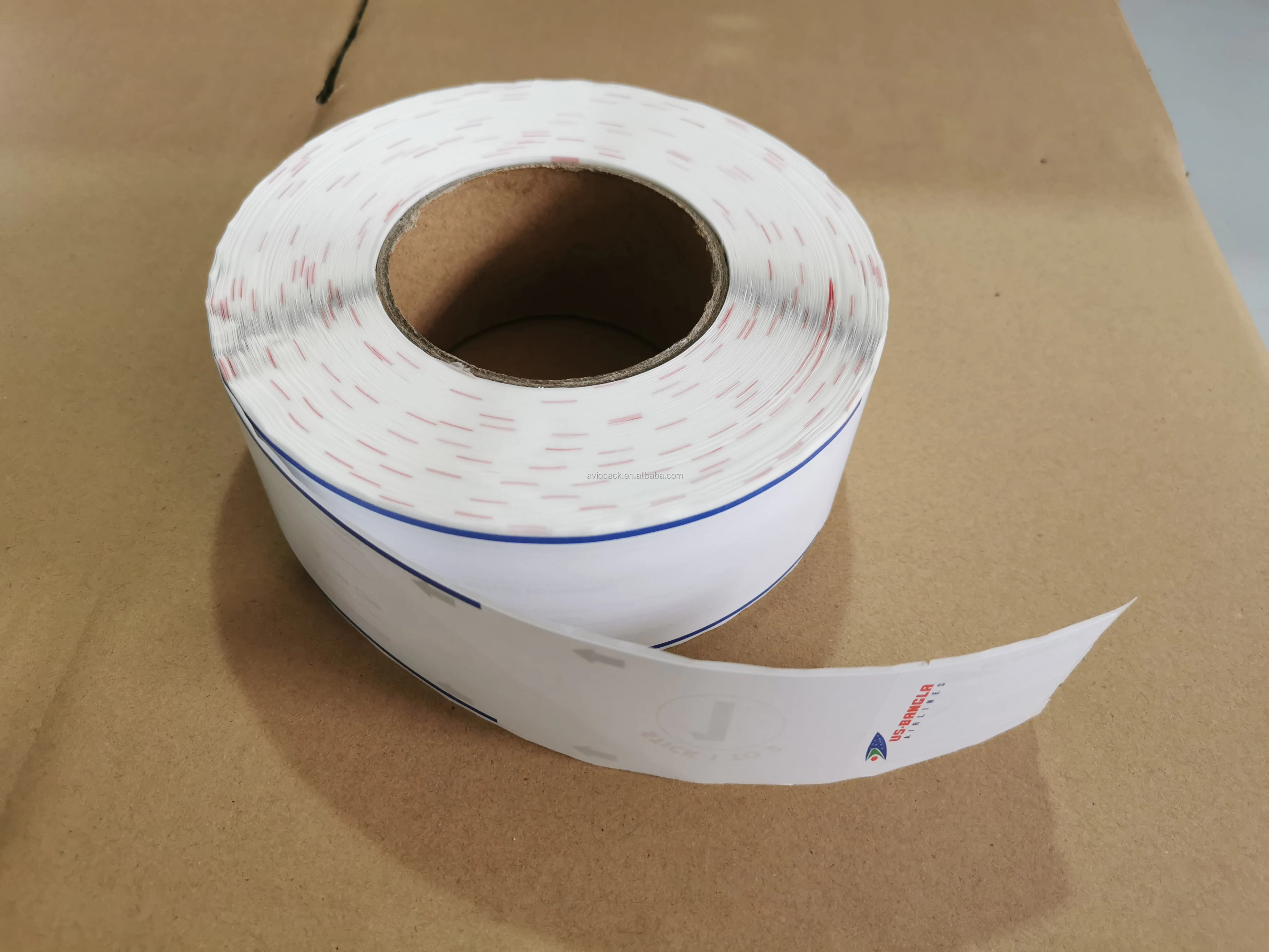 Airline Adhesive Custom Printed Luggage Baggage Tag Made by Thermal ...