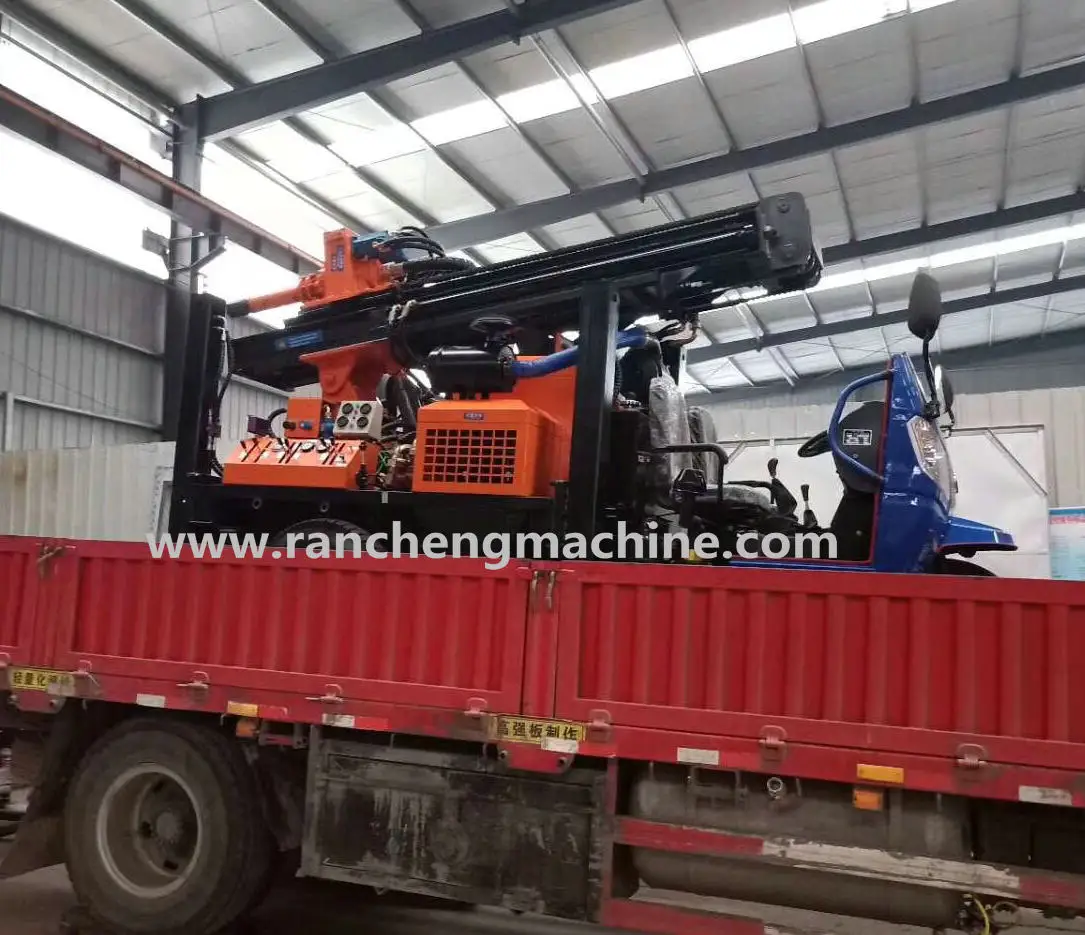 Depth 200m Rcf200wt Water Well Drilling Rig Hydraulic Tractor Drilling ...