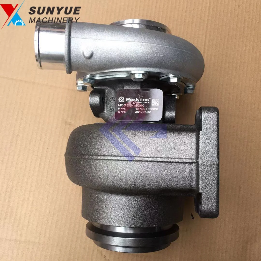 S200 Turbocharger Engine Turbo For Excavator 12709700028 355-3645 ...