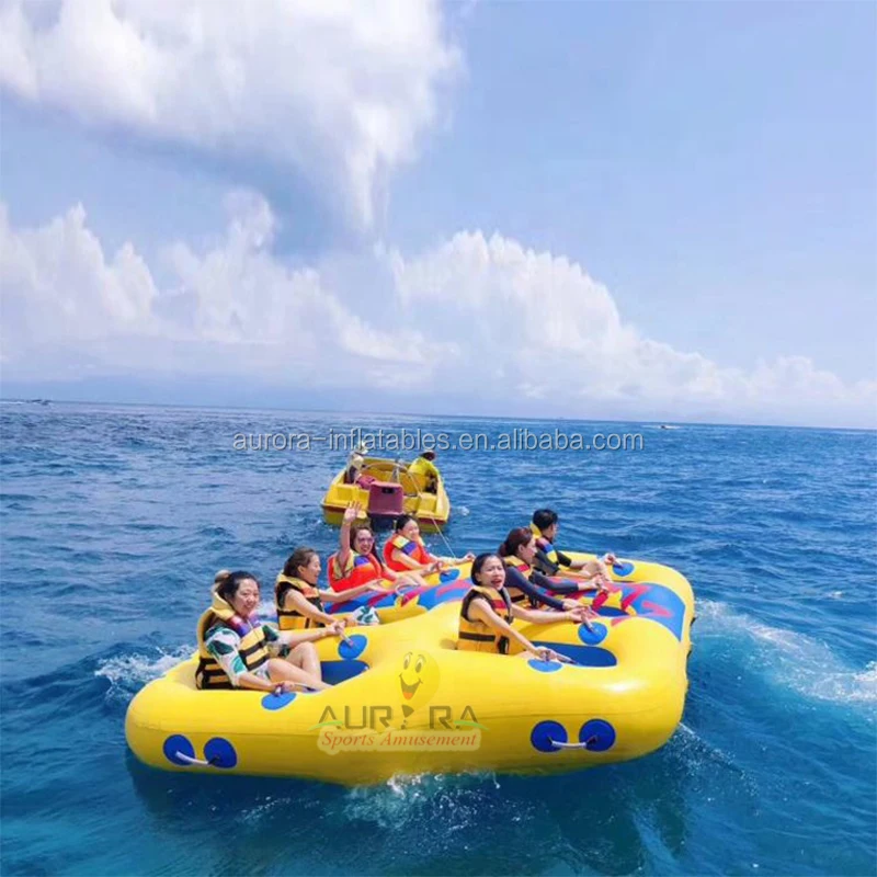 Inflatable Aqua Floating Towable Toys Tube Skie Boat Donut Boat Ride ...