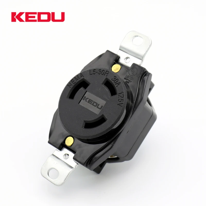 Kedu American Standard 30a Three-hole Two-pole Three-wire Grounded ...