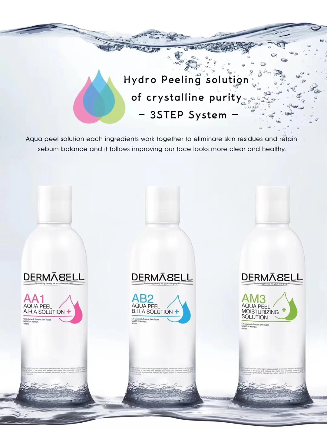 Korea Dermabell Essence Hydra Peeling Facial Dermaspa Solutions