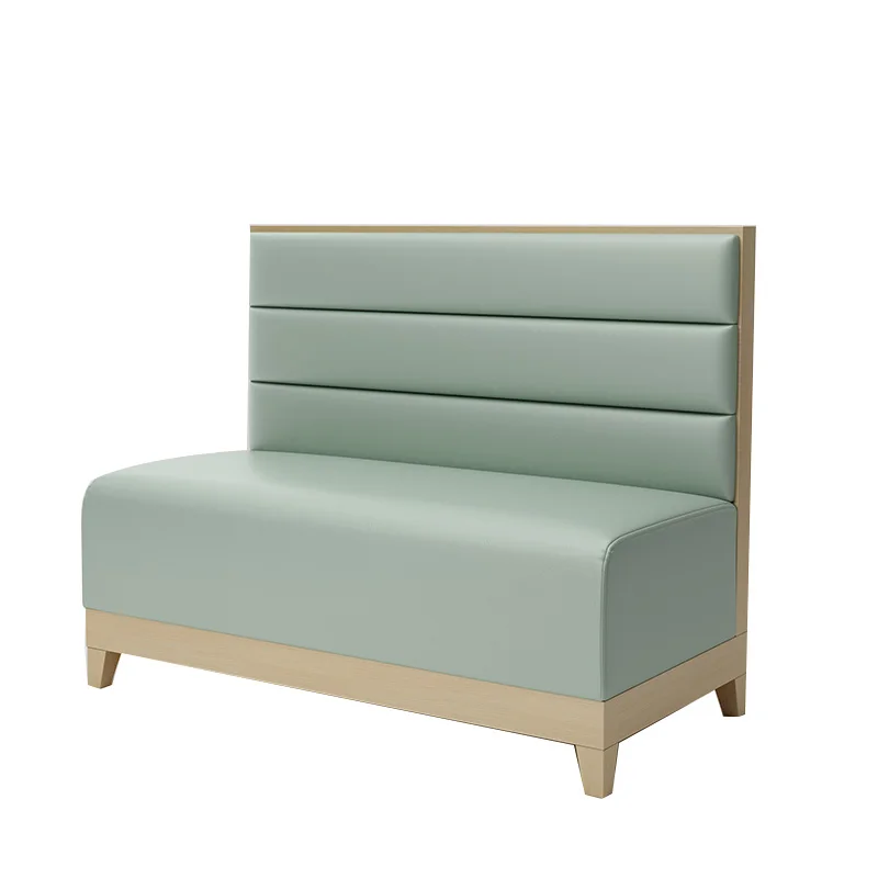 Blue Sofa Booth Seating Fast Food Restaurant For High End Modern Fast ...