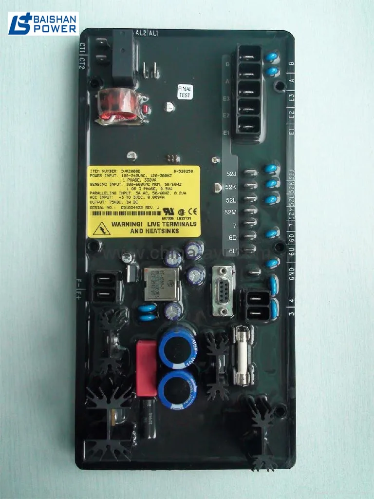 Generators Avr Se350p Pm300e Pm500 Dvr2400 Avc63-7 Be350 Decs-100-b15 ...