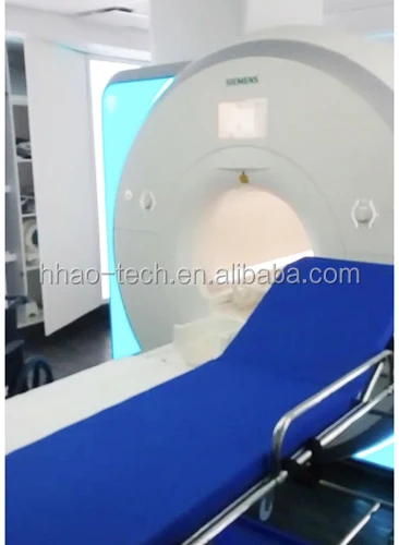 MRI Compatible Patient Trolley - Adjustable & Stainless Steel