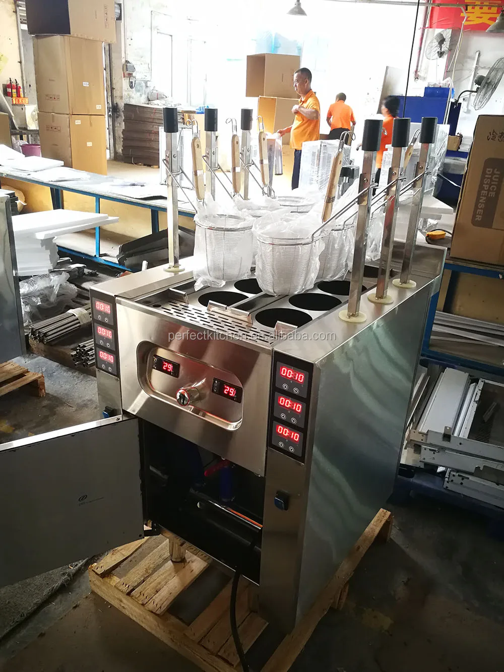 Automatic Lift Commercial Pasta Noodle Cooking Machine /gas Italy Pasta ...