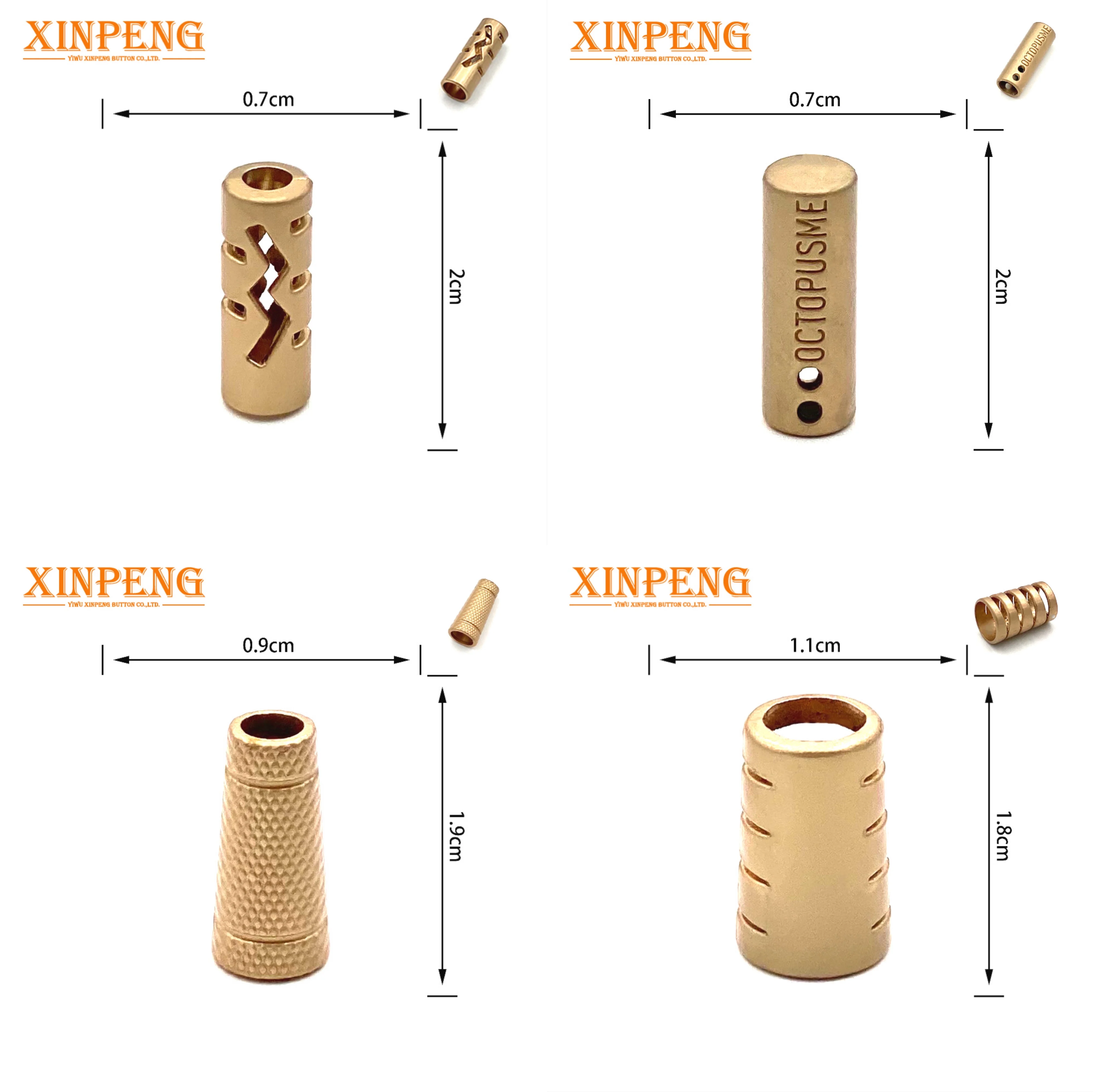 Flat Ends Plastic Bead Drawstring Caps - Bungee Endings