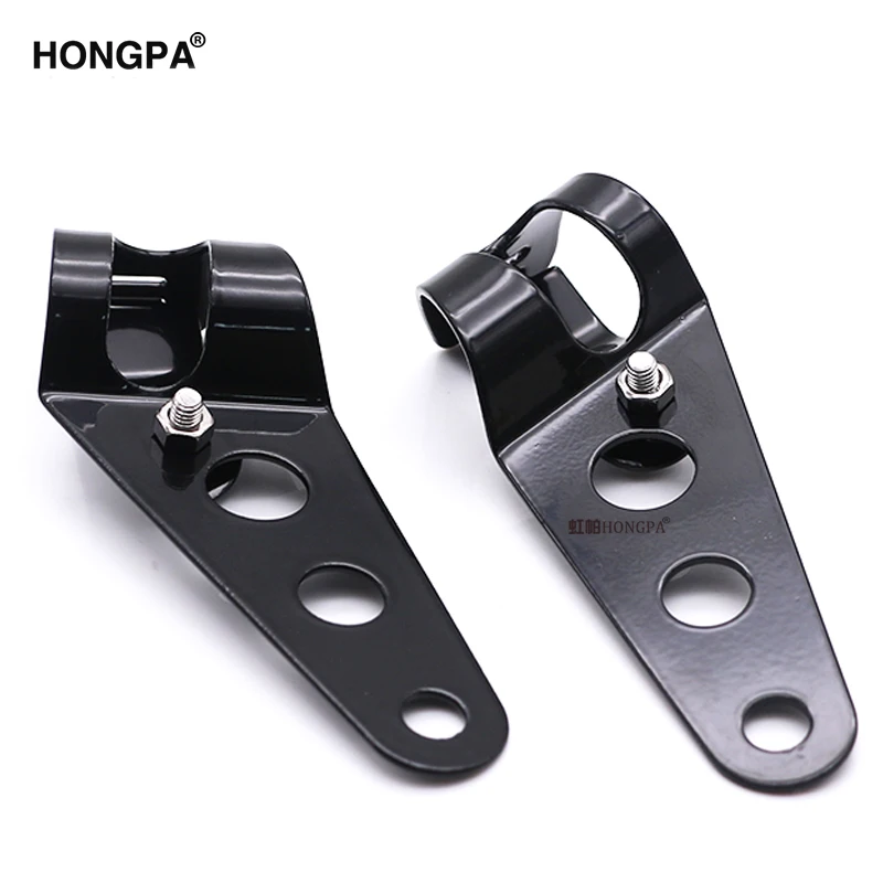 Universal Motorcycle Headlight Mounting Bracket - Steel