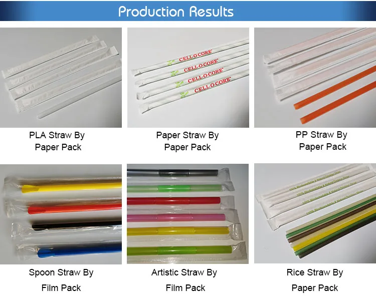 Automatic Paper Straw Packaging Straw Packing Machine - Buy Straw ...