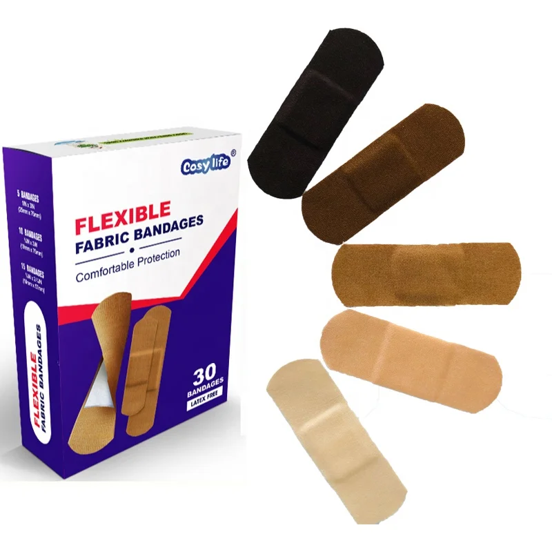 Cosy Life Premium Colored Elastic Fabric Plasters - Brown