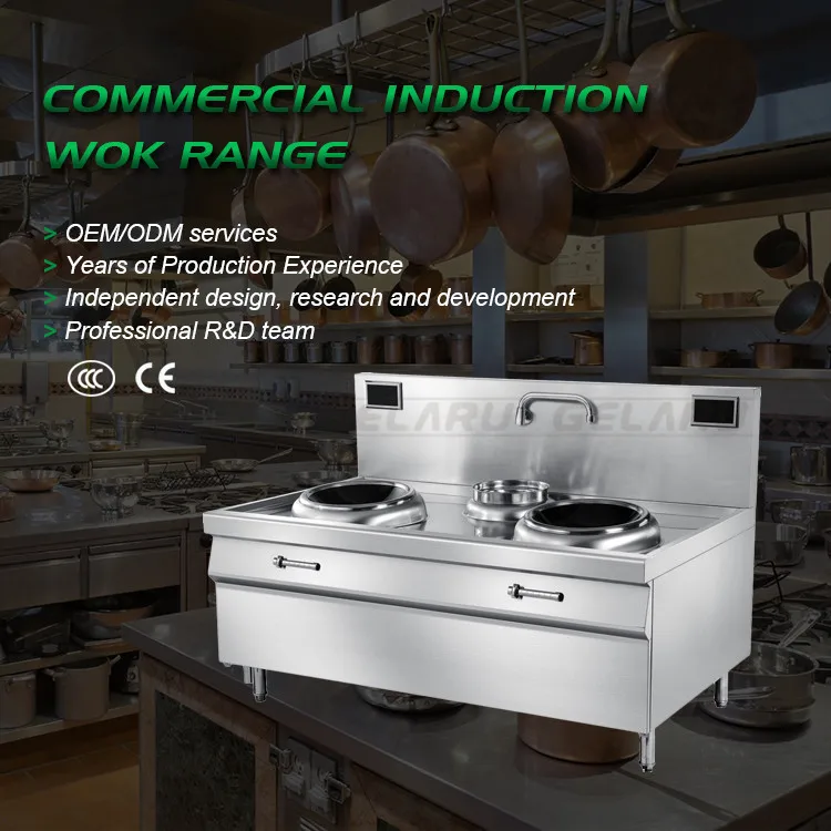 Commercial Electric Station Induction Wok Cooker Large Size Induction ...