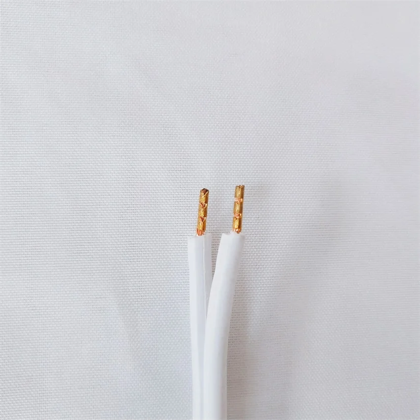 2 Pin US Plug Flat 2x0.824mm2 SPT 2 PVC Insulated Lamp Light Power Cord ...