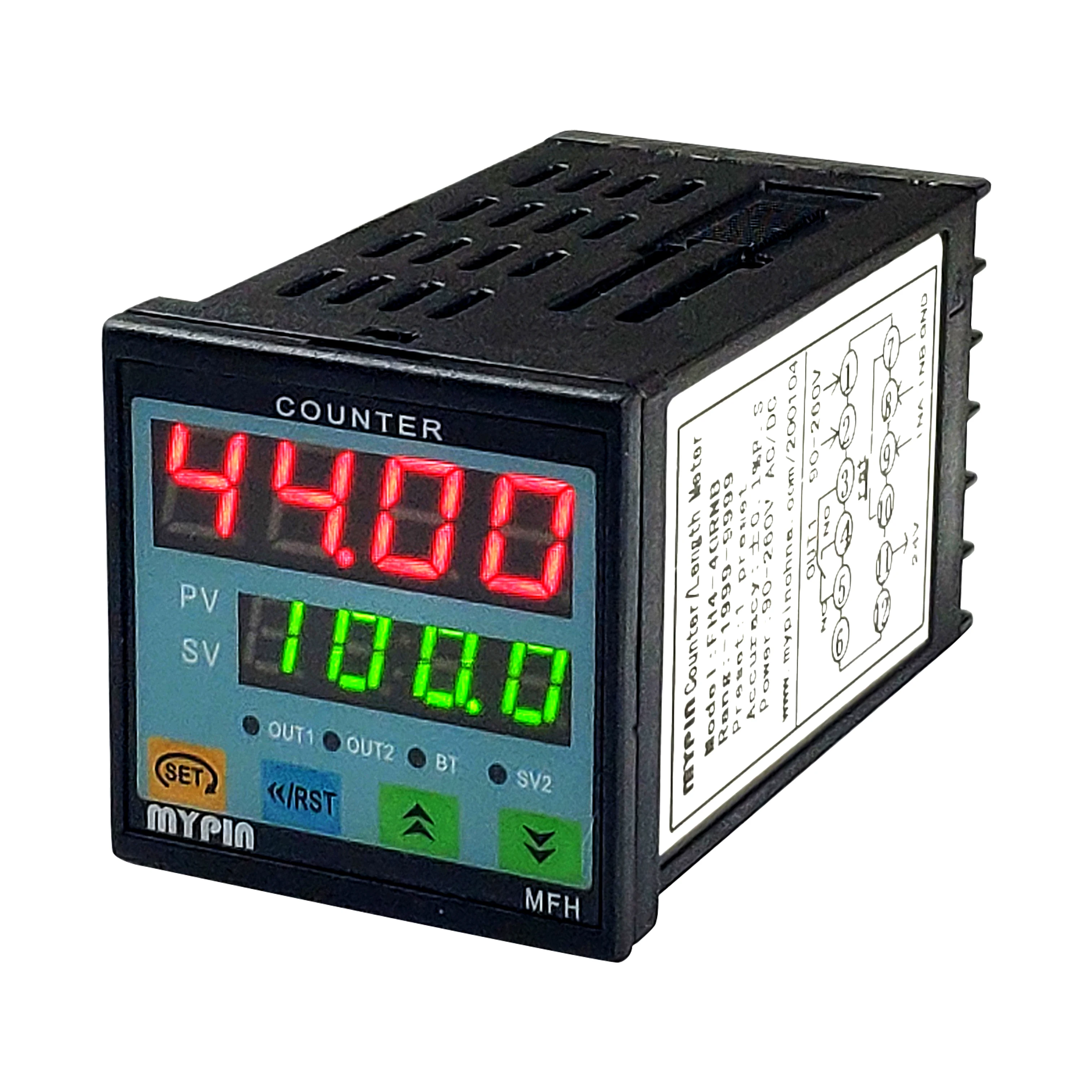 Mypin Fh Series 4 Led Digital Display Counter Length Meter(fh4-4crna ...
