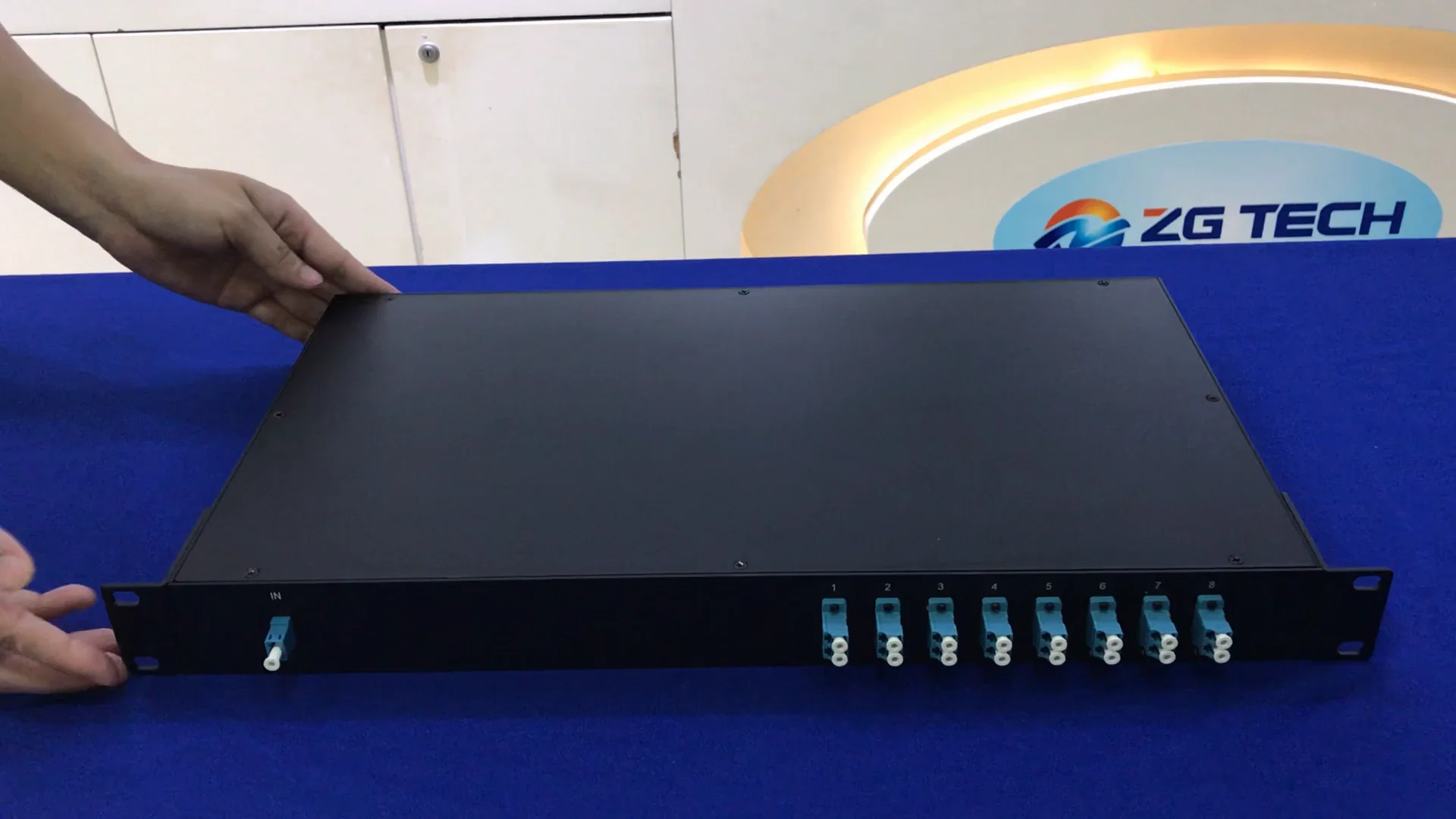 Singlemode 1u 19" Rack Mount 1x16 Fiber Optic Plc Splitter With ...