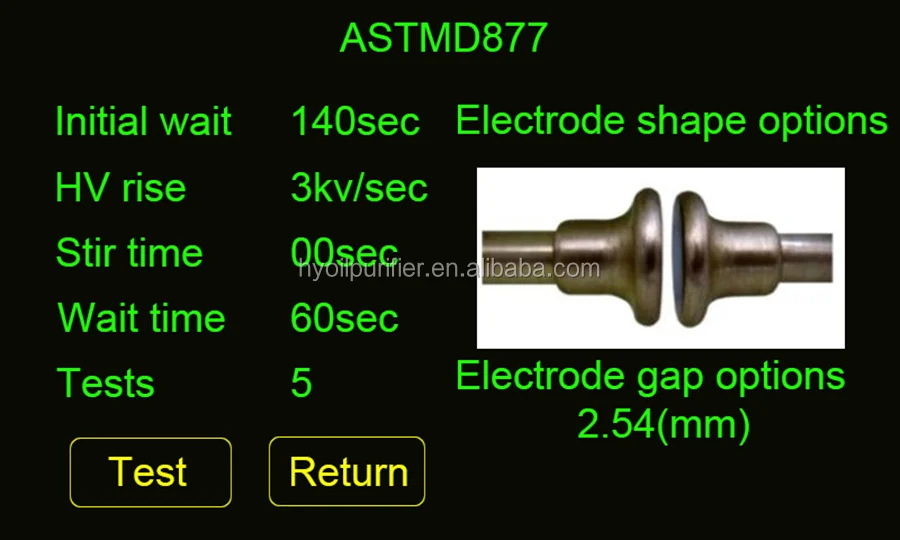 Astm D877 Astm D1816 Transformer Oil Dielectric Strength Bdv Testing ...