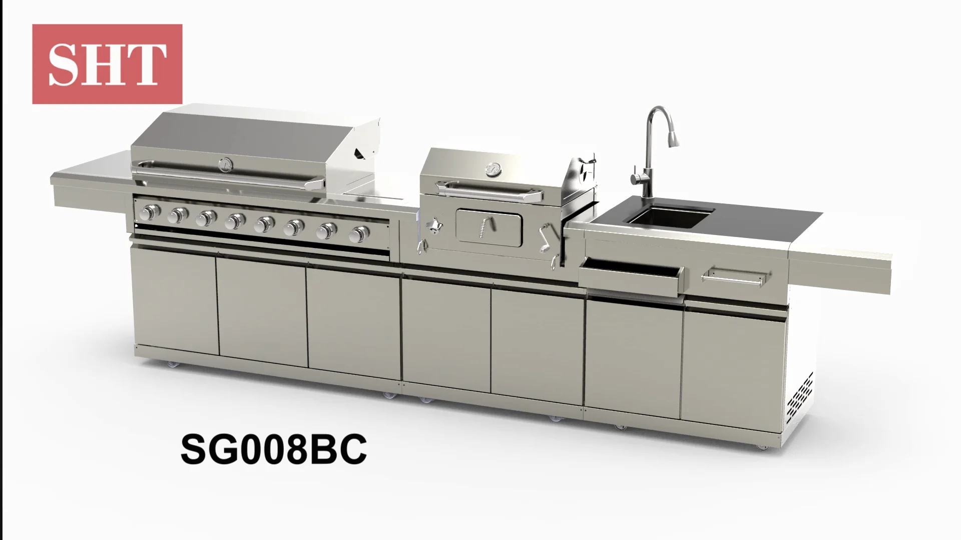 Custom Charcoal Bbq Grill Import Modular Outdoor Kitchen Stainless ...