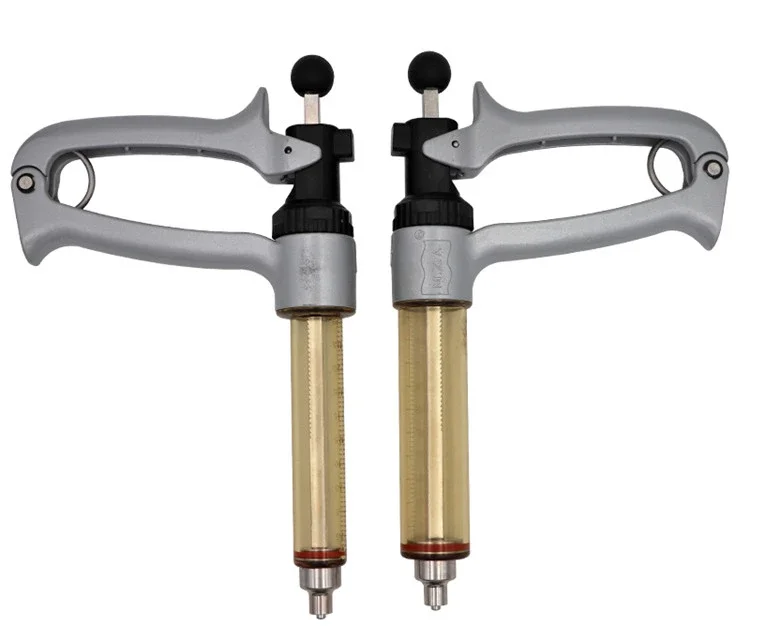 50ml Animal Vaccine Syringes Veterinary Instrument Reusable Automatic ...