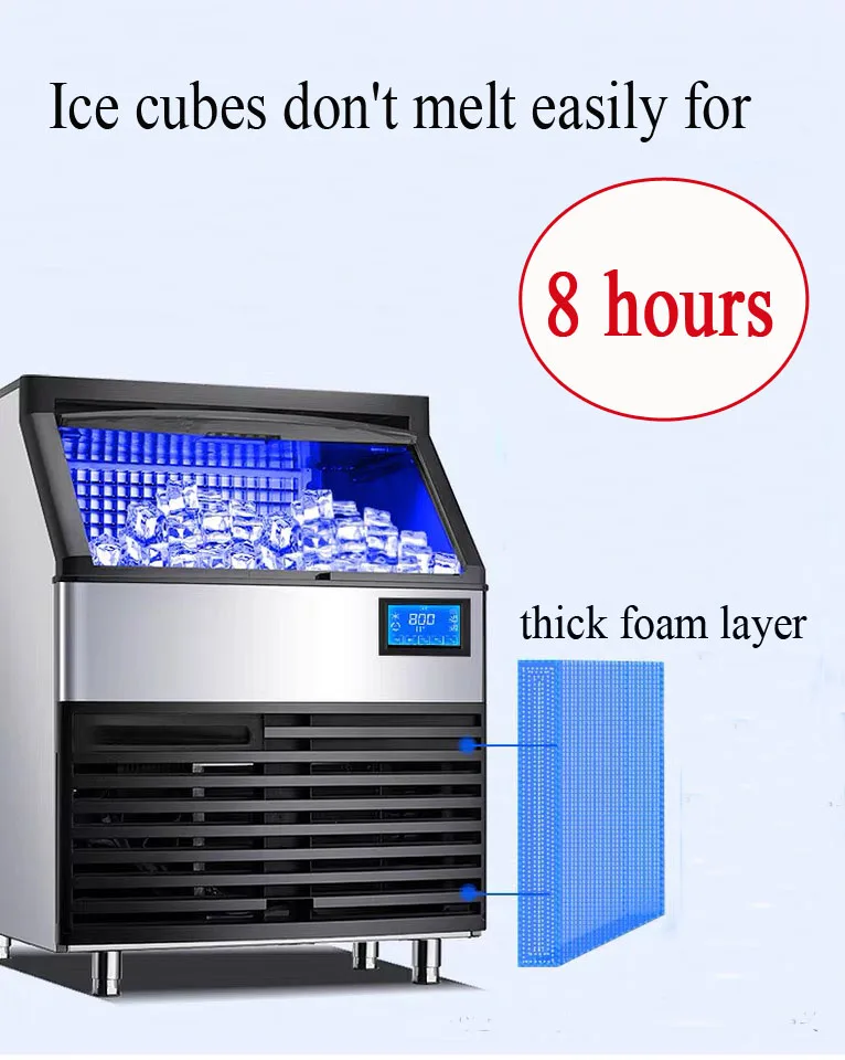 Commercial Block Ice Machine Clear Cube Ice Making Machine Ice Cube ...