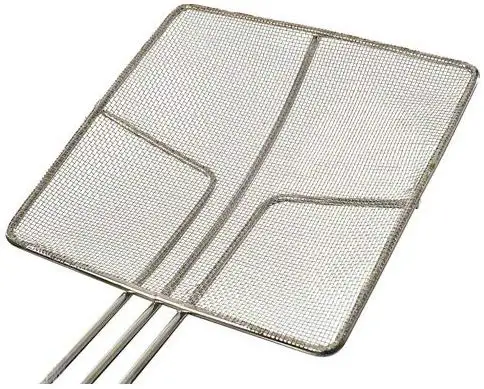 Fine Mesh Deep Fryer Oil Skimmer - Professional Cooking Utensil