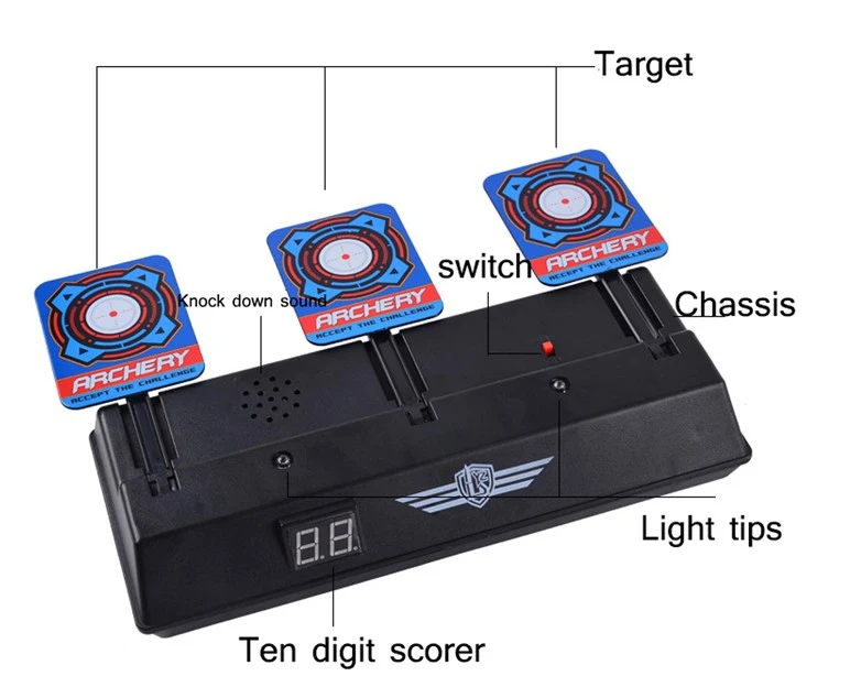 Auto Electronic Shooting Target Stand Scoring Auto Reset Digital ...