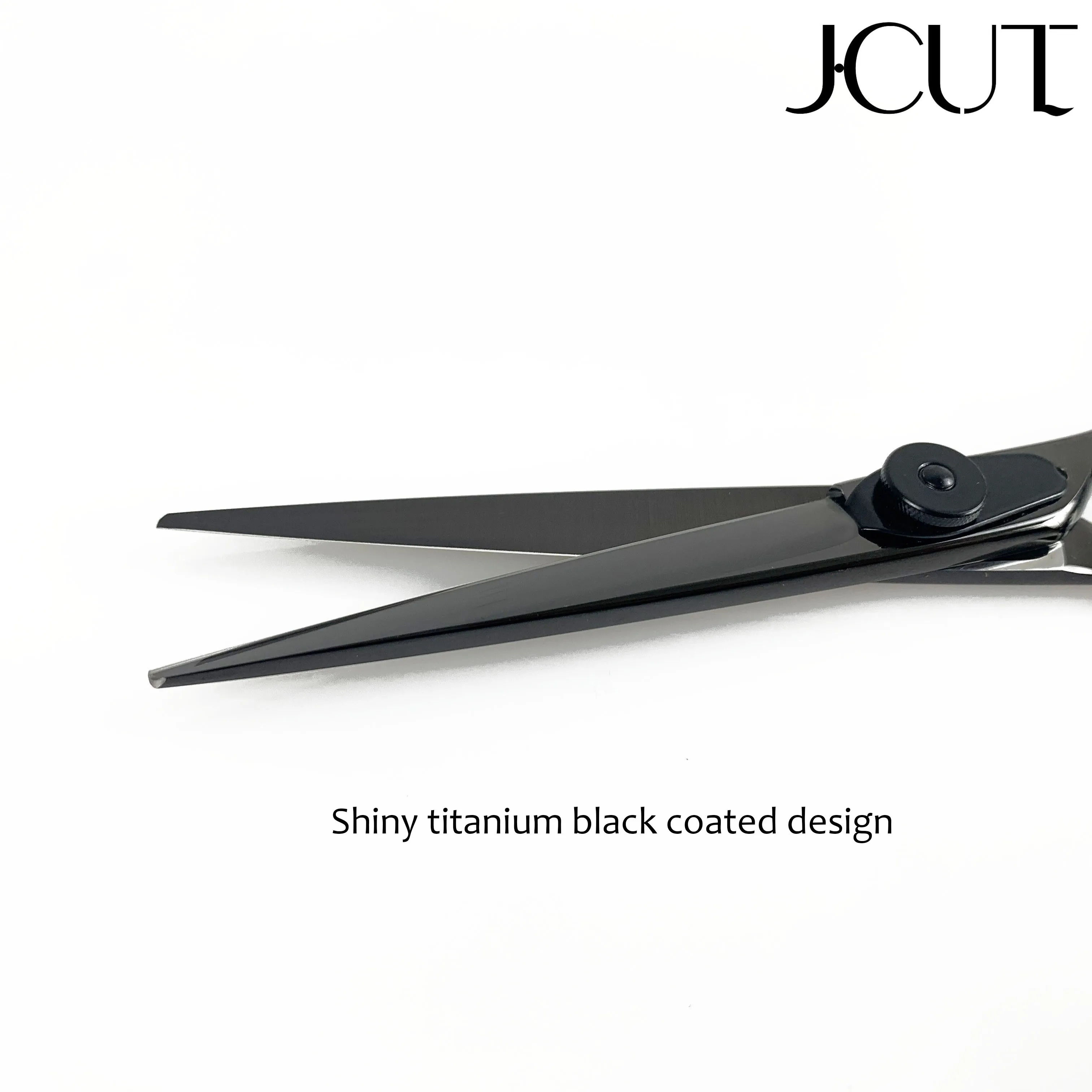 Titanium Black Coated Scissors Professional Hair Scissors 6 Inch Barber ...