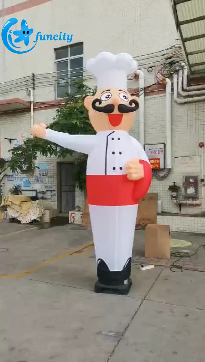 Restaurant And Celebration Use Size 4m Chef Hand Waving Inflatable Air ...
