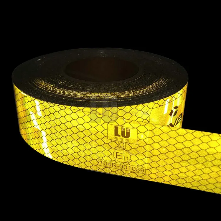 Saudi Arabia SASO 2913 Yellow Reflective Tape for Trucks