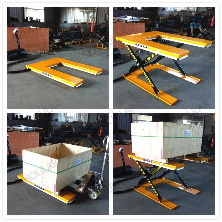 U Type Low Profile Hydraulic Electric Scissor Lift Table