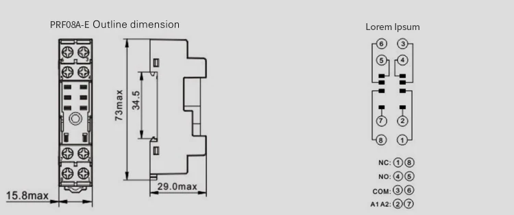 Asiaon PRF08A-E Miniature Sealed Auto Electrical Relay Socket - 5 Pin ...