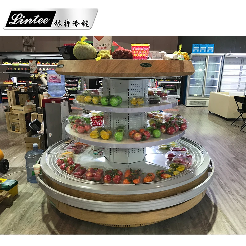 Horizontal Rounding Island Freezer - Ideal for Supermarkets