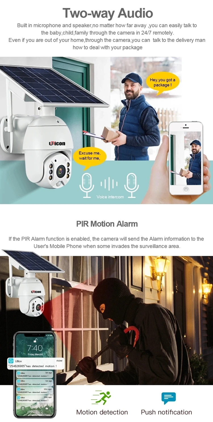 Solar Panel 4G PTZ Camera - Intelligent Surveillance System