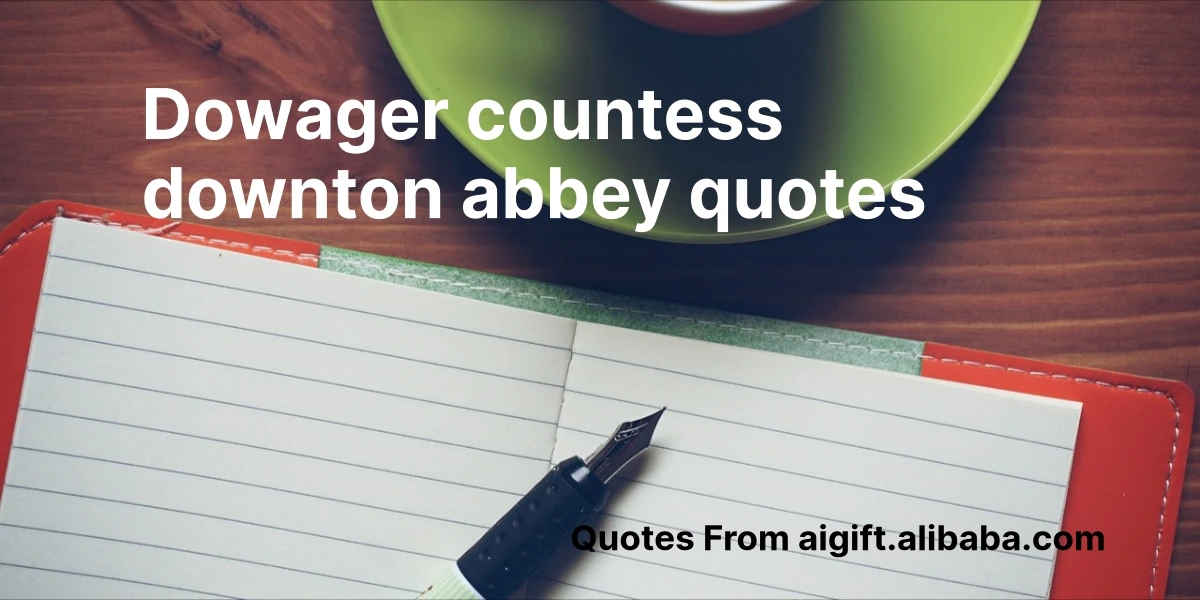 100+ Dowager Countess of Downton Abbey Quotes That Define Elegance & Wit