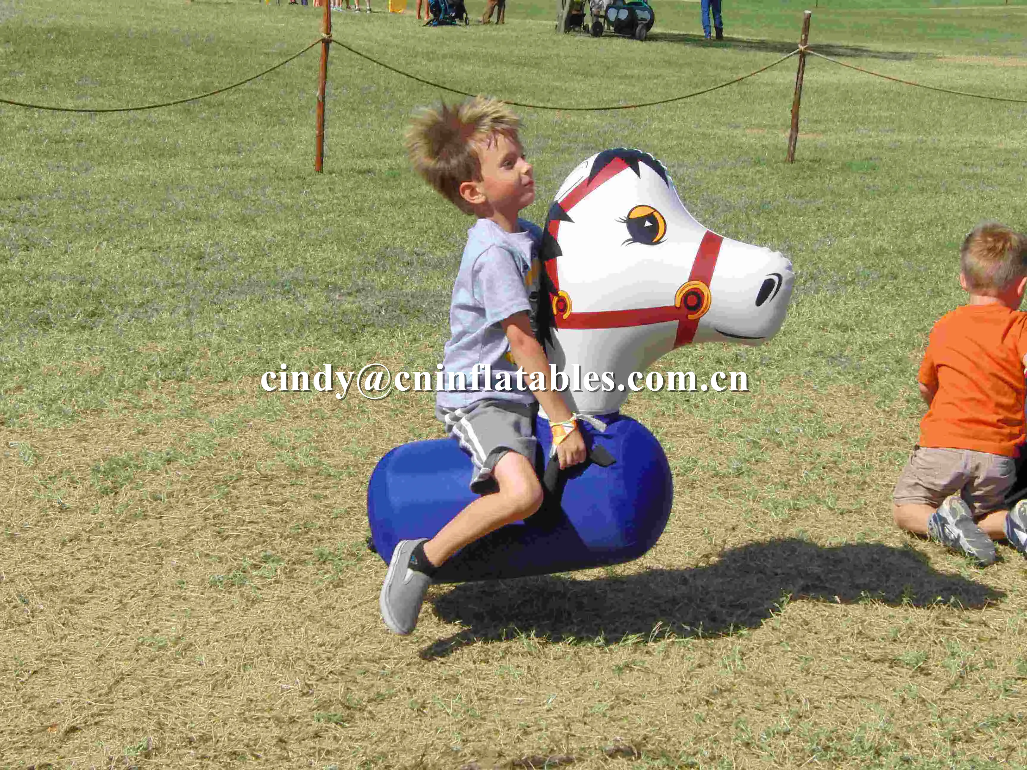 Inflatable Bouncing Horse Game - Fun for Kids & Adults