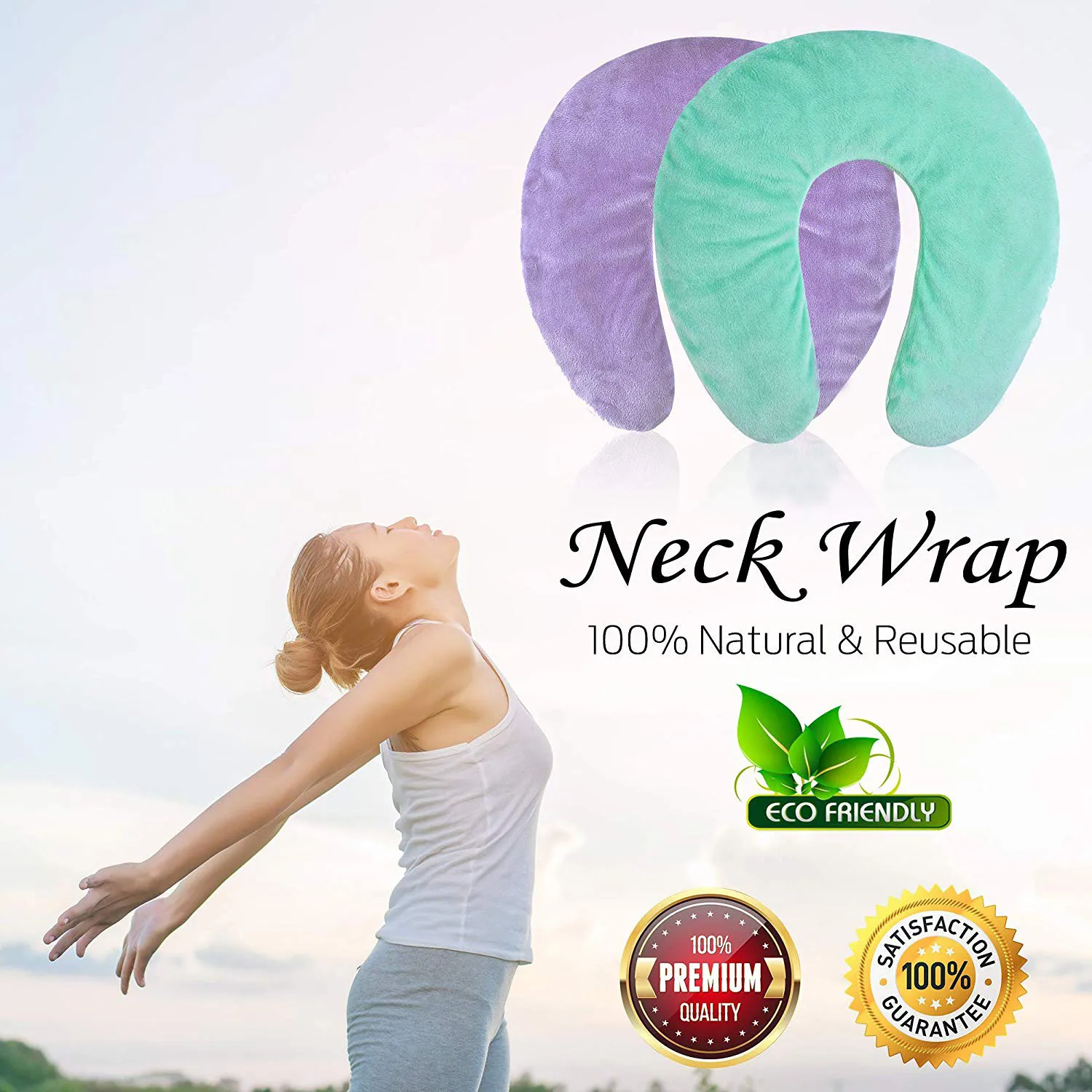 Microwaveable Aromatherapy Healing Neck And Shoulder Wrap For Hot/cold ...