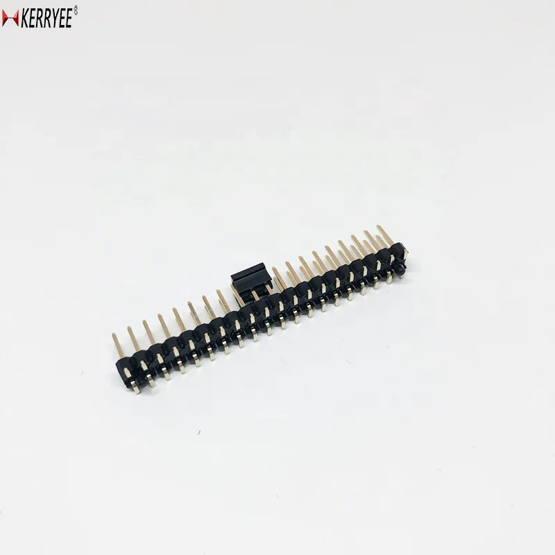 2.54mm Smt Pin Header 2*20p With Post Support And Pick Up Cap Connector ...