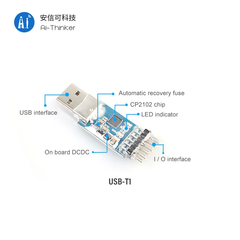 Ai-thinker Usb To Serial Module 2.4g 433mhz Usb To Ttl Communication ...