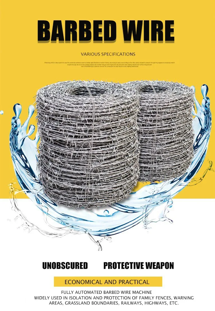 High Quality Chinese Supplier Wire Thorn Rope Wire Black/Hot Dip ...