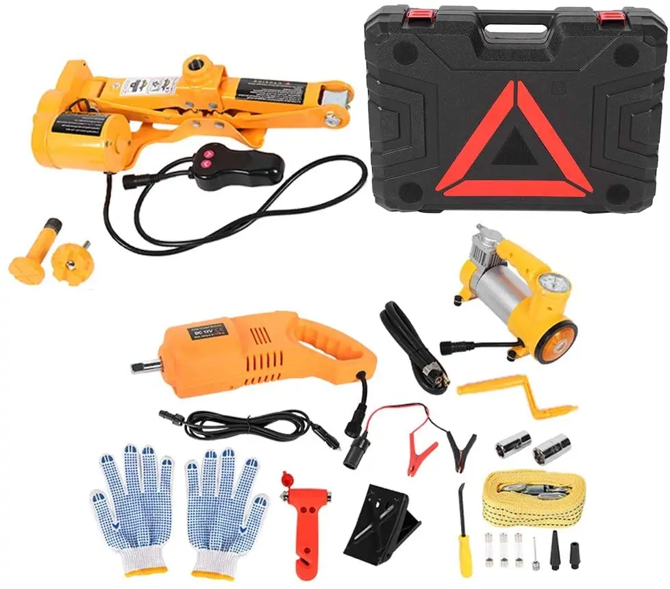 12v Electric Scissor Jack Scissor Jack Ratchet Wrench Electric+jack Car ...