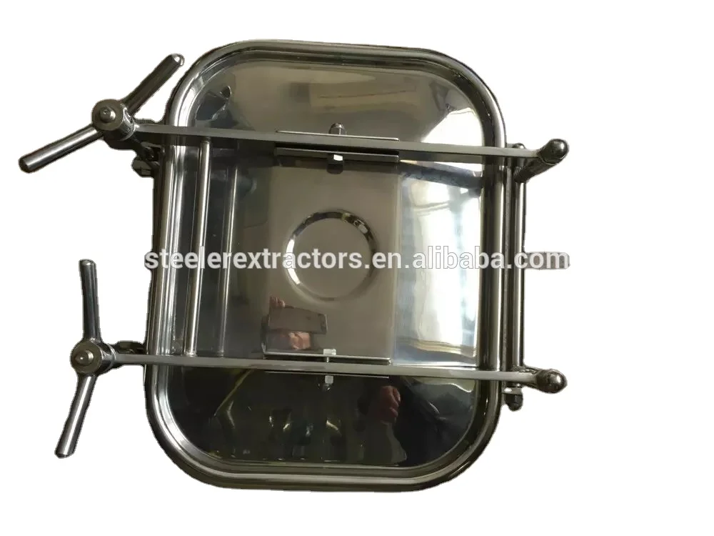 304 Stainless Steel Rectangular Manhole Manways with Two Intersectant ...