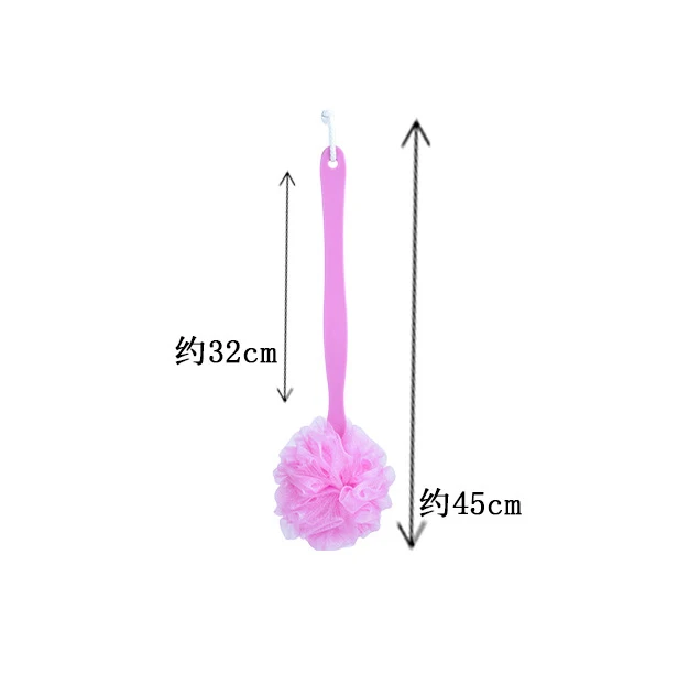 Soft Mesh Sponge Colorful Bath Sponge With Long Handle - Buy Plastic ...