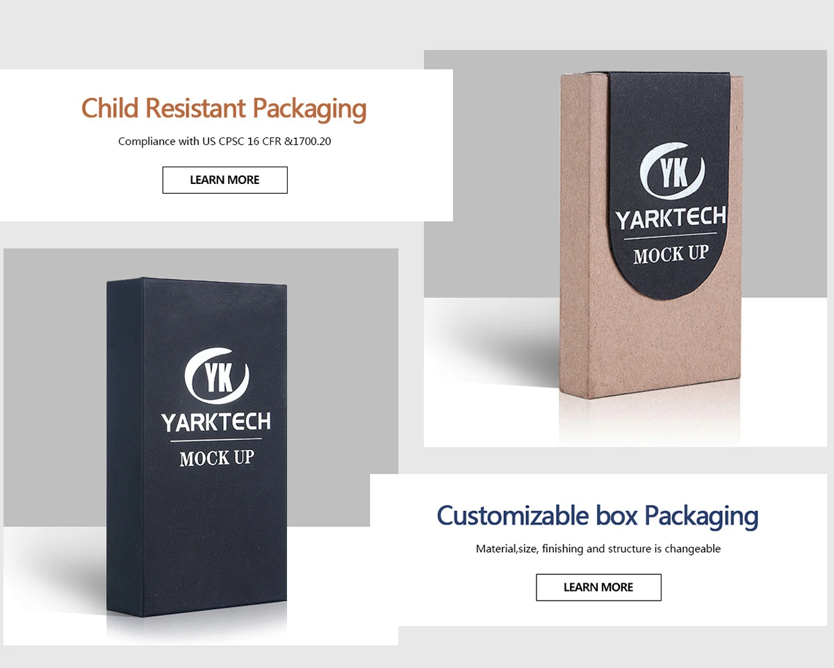 Shenzhen Yark Technology Co., Ltd. - Electronic cigarette, Chid resistant packaging